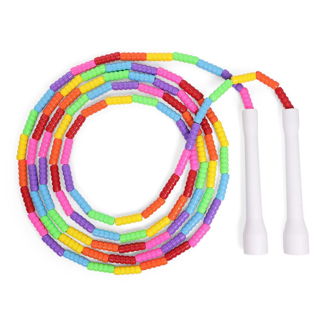 Rainbow Soft Beaded Jump Rope / Great Gift for Kids / - Etsy
