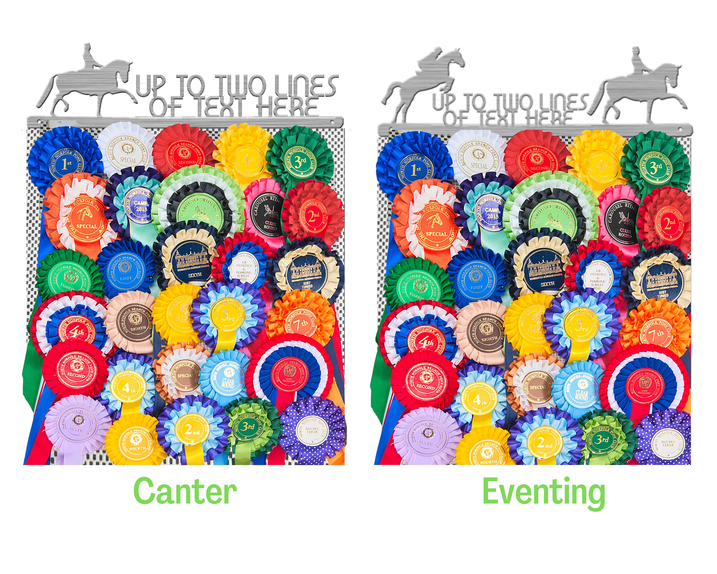 Personalised Rosette Display Customised Rosette Hangers | Etsy