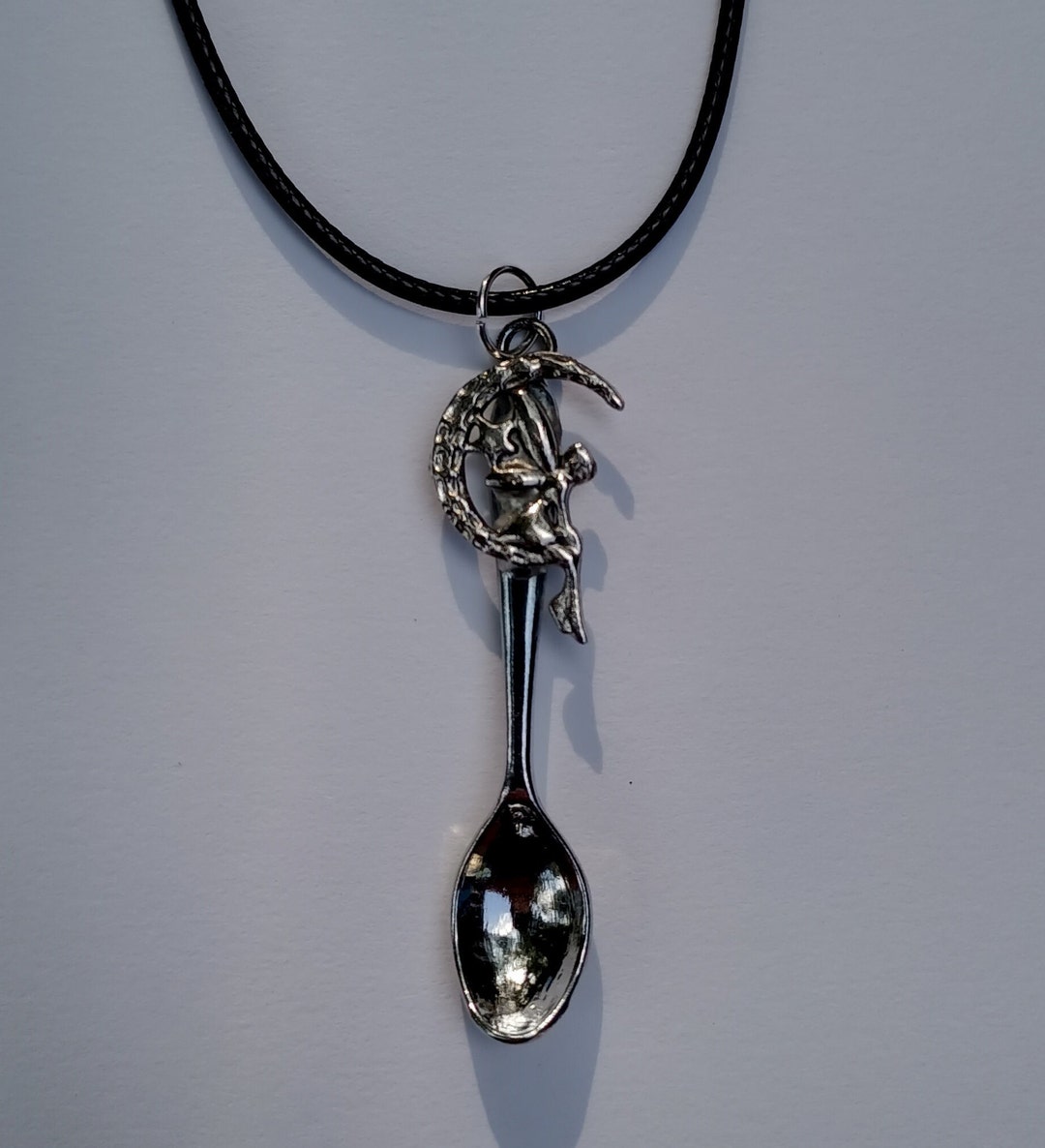 Fairy Necklace With Mini Spoon, Tiny Spoon Necklace, Small Spoon Pendant - Etsy