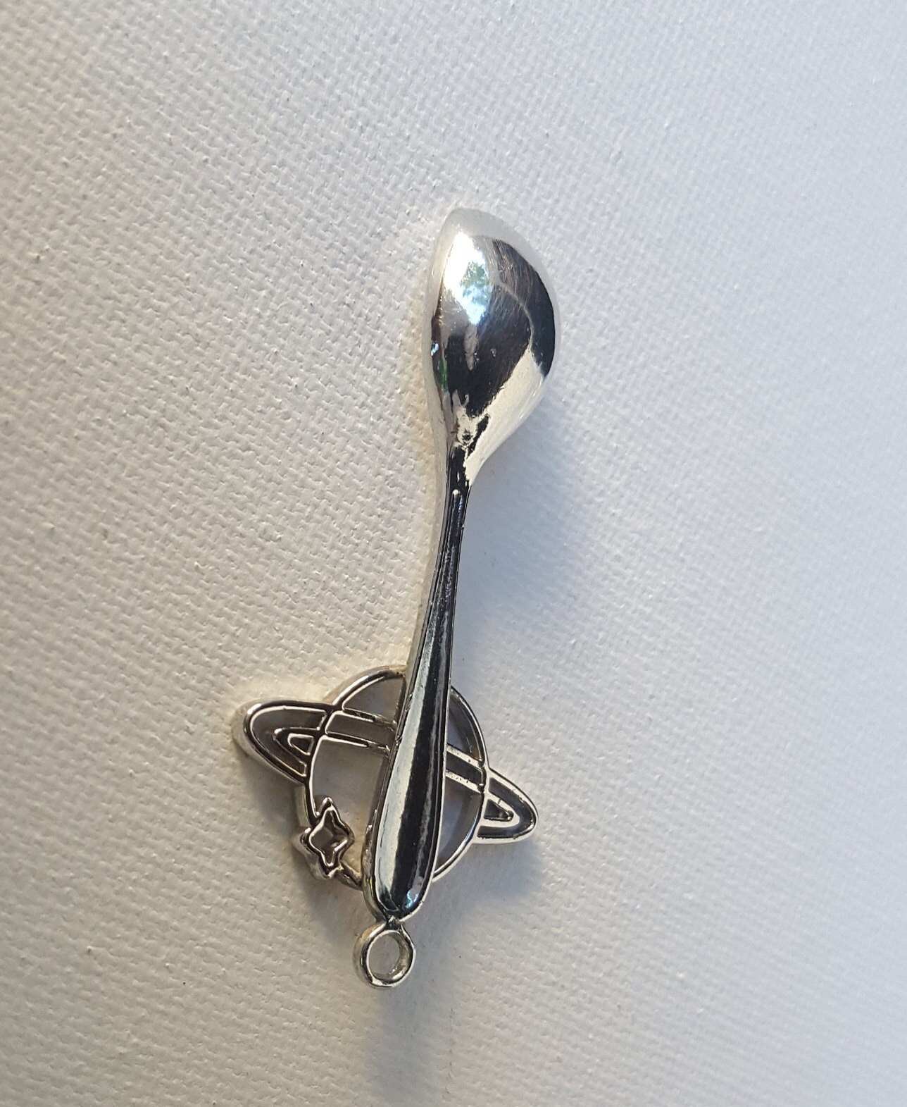 Saturn Spoon Mini Spoon Planet Pendant Small Silver Spoon - Etsy