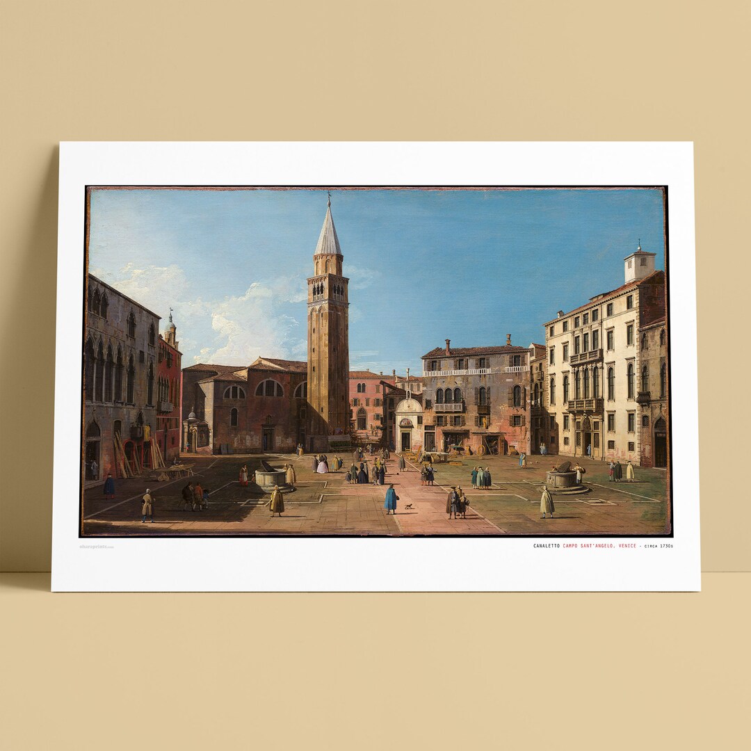 CANALETTO - Campo Sant'angelo, Venice - Venetian Cityscape, Vedute ...
