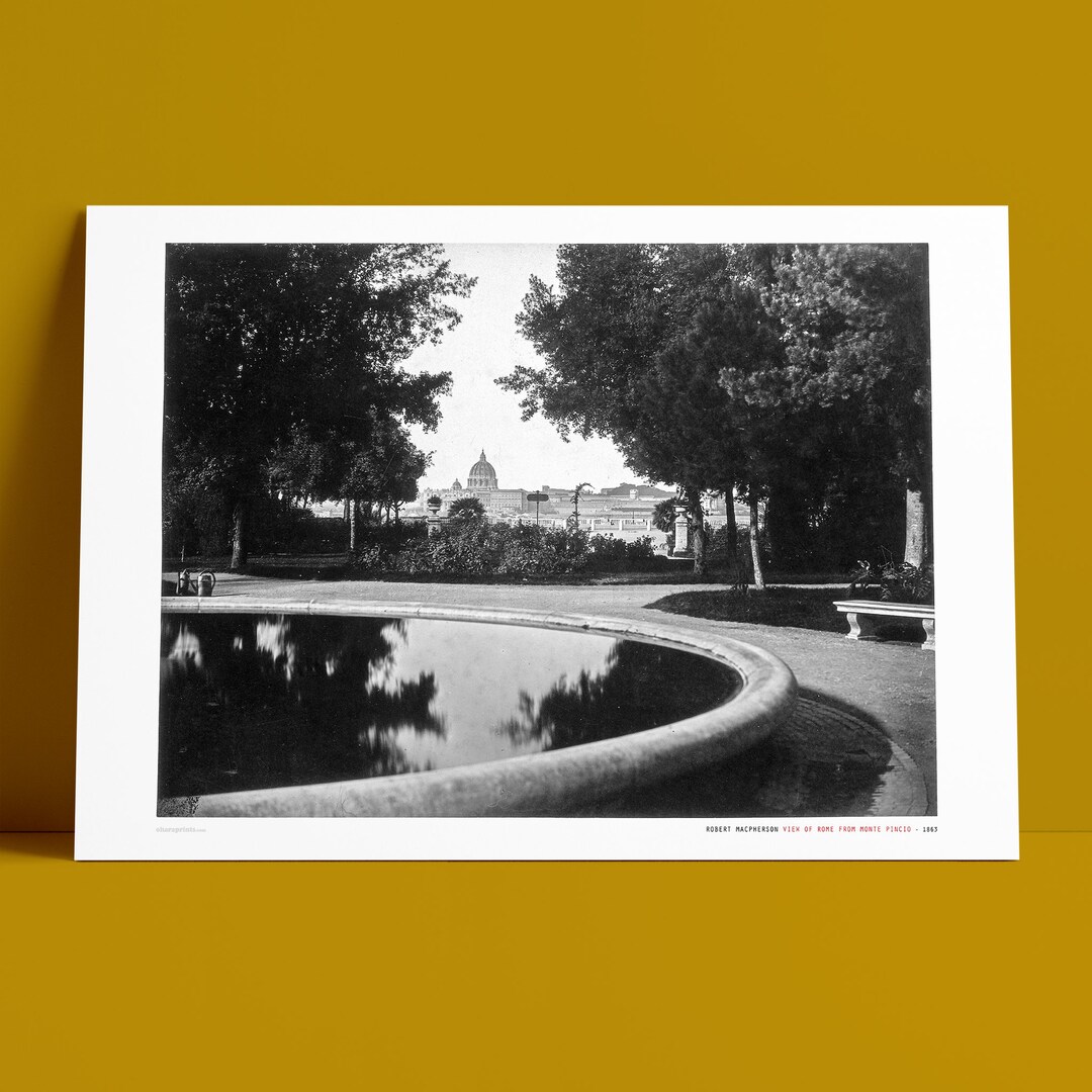 ROBERT MACPHERSON - View of Rome From Monte Pincio, 1863 - Early ...