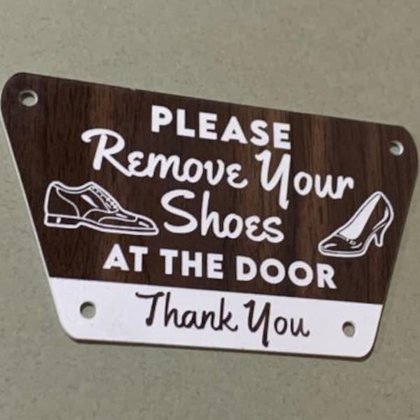 Please Remove Your Shoes Sign - Etsy