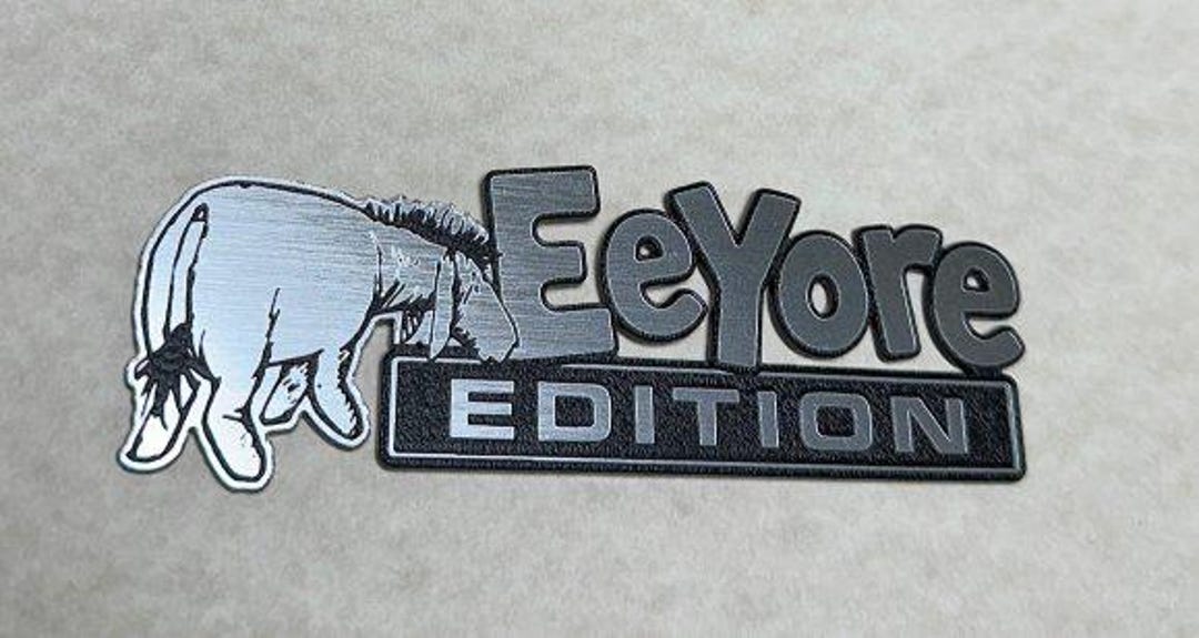 Custom EEYORE EDITION Car BADGE Winnie the Pooh - Etsy