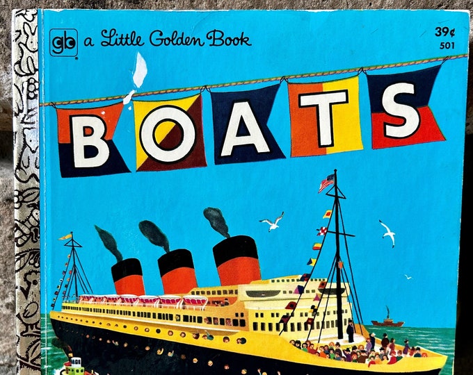 Vintage 1972 Little Golden Book, Boats, Ruth Mabee Lachman, 1970s ...