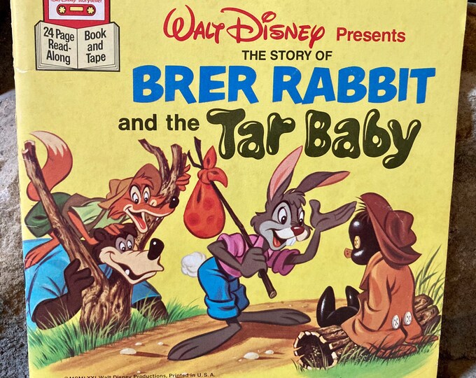 Vintage Walt Disneys Brer Rabbit and the Tar Baby, 1977 Paperback ...