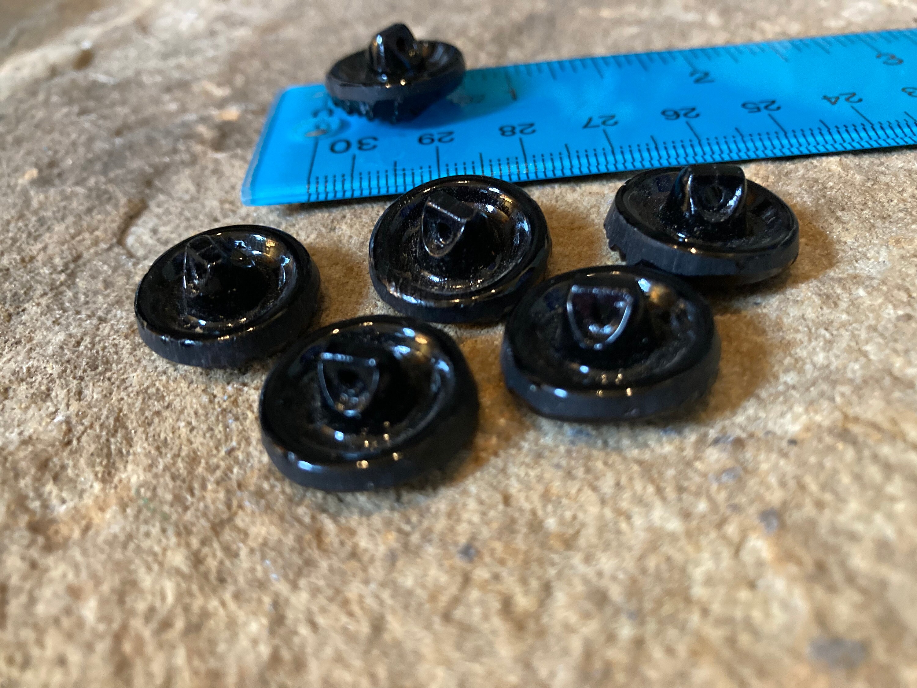 Craft Supplies & Tools Art Glass 1950s Buttons DIY Round Buttons Czech ...