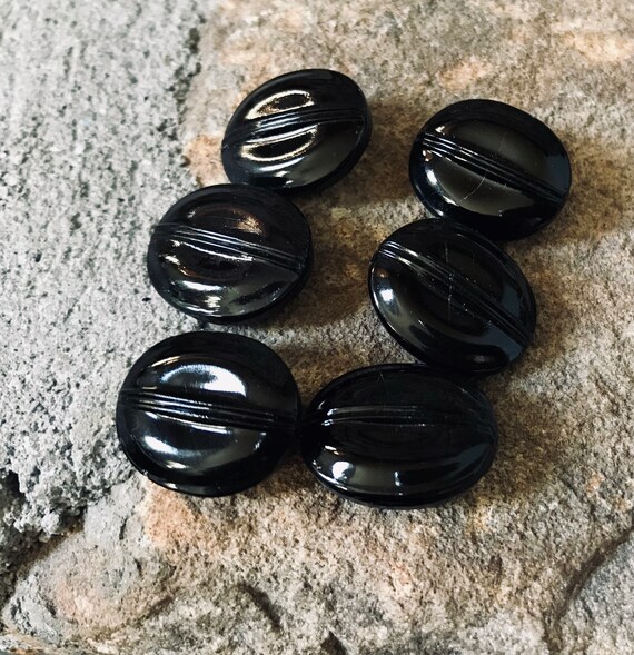 Craft Supplies & Tools Art Glass 1950s Buttons DIY Round Buttons Czech ...