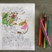 Sweet Dreams Floral Coloring Page. A Coloring Page That Takes You Back ...