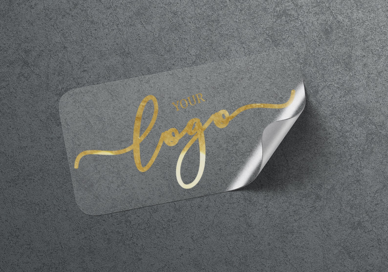 CUSTOM Logo Stickers/ Clear Business Logo Labels/ Foil Logo - Etsy
