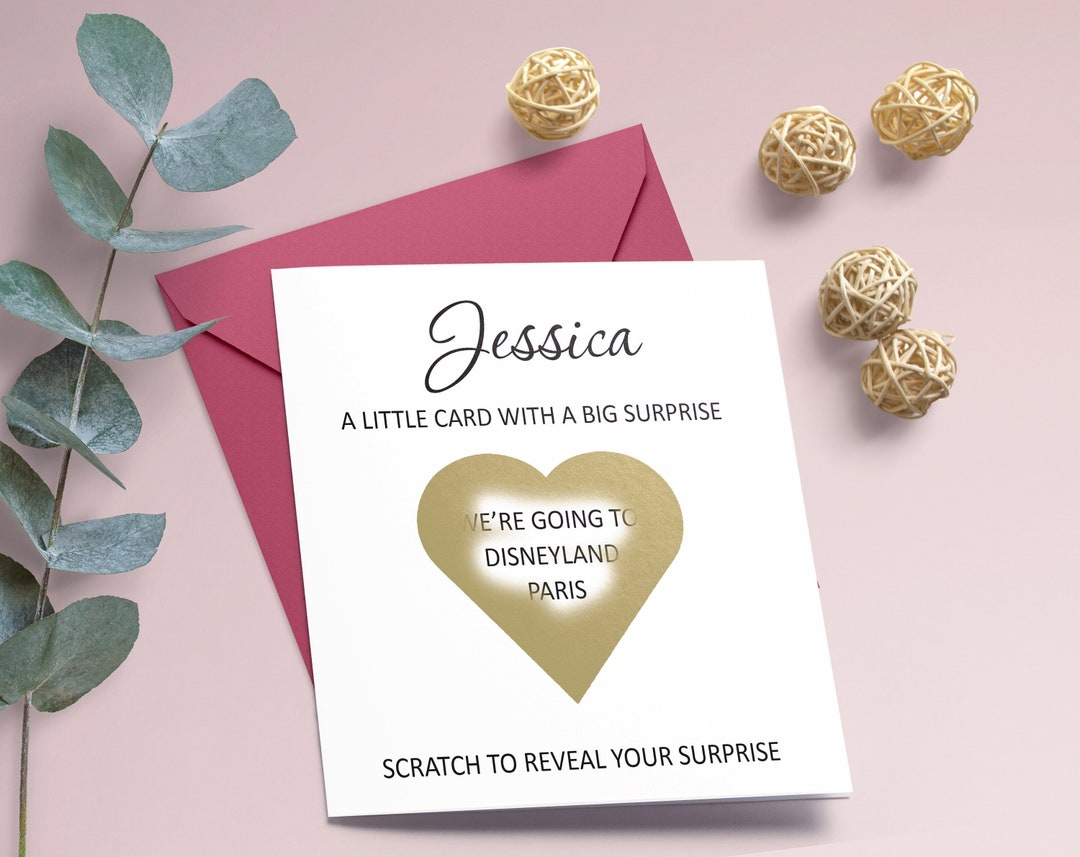 Personalized Birthday Scratch Reveal Card: Surprise Concert Tickets - Etsy