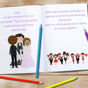 Flower Girl Wedding Activity Book, Flower Girl Wedding Coloring Book ...