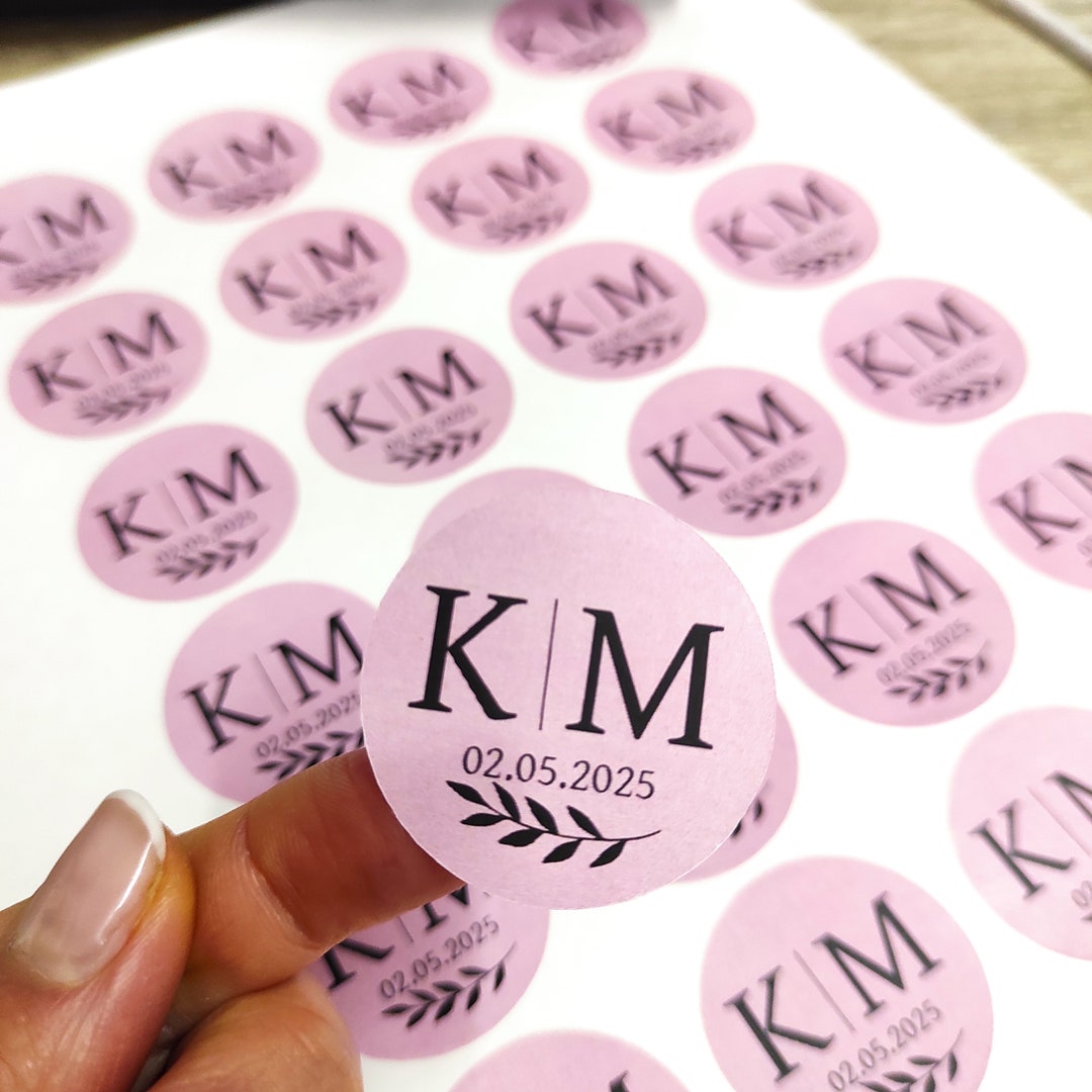 Sage Green Stickers, Wedding Invite Stickers, Blush Wedding Stickers ...