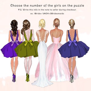 Bridal Party Wedding Proposal Puzzle, Bridesmaid Gift Ideas, Will You ...