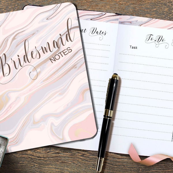 Bridesmaid Notebook - Etsy
