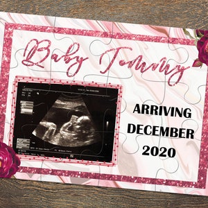 Personalized Pregnancy Announcement Puzzle, Ultrasound Picture ...