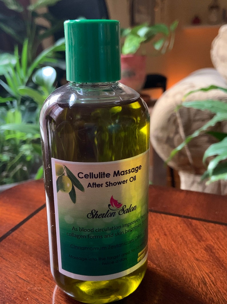 Cellulite Massage After Shower Oil Etsy