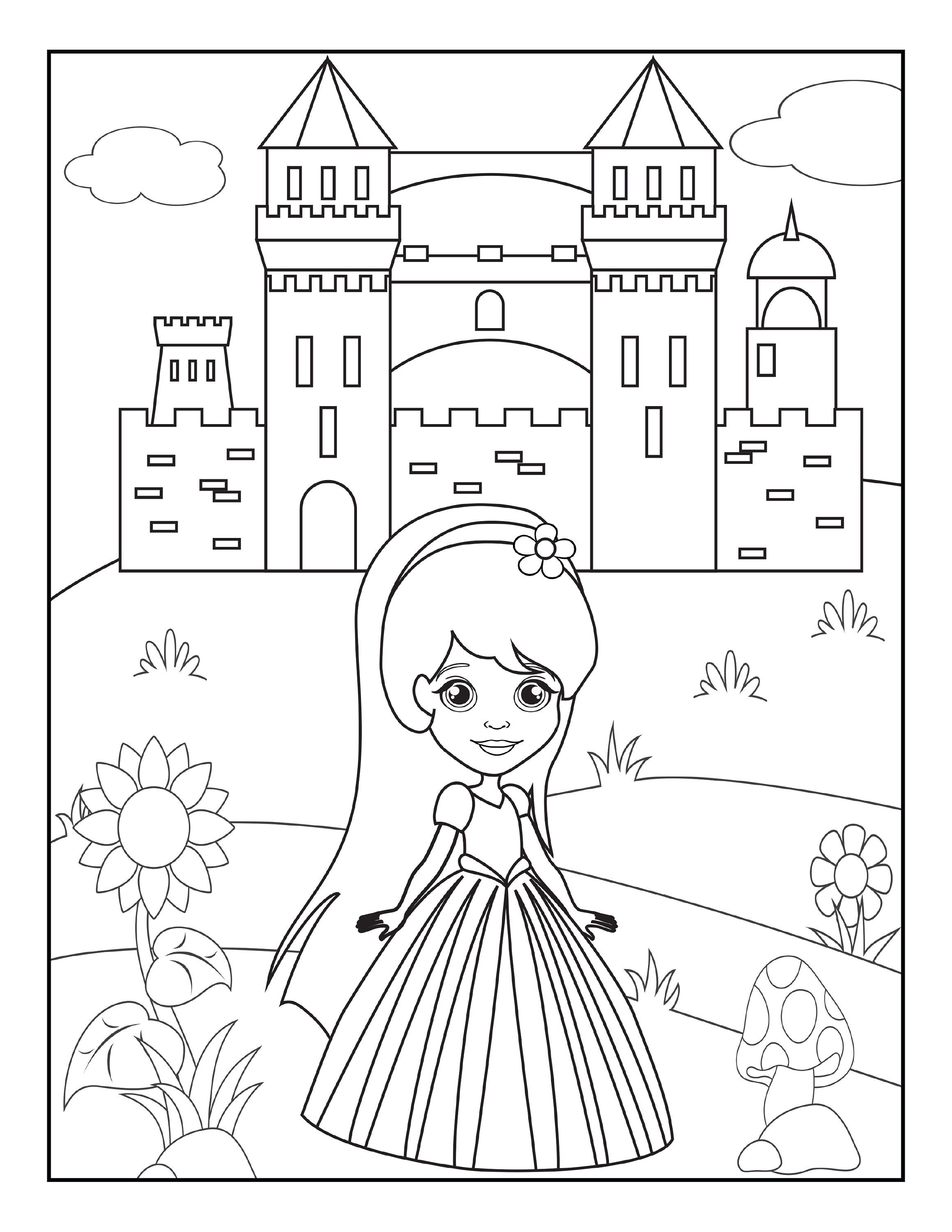 Princess Coloring Book and Sheets! - Etsy