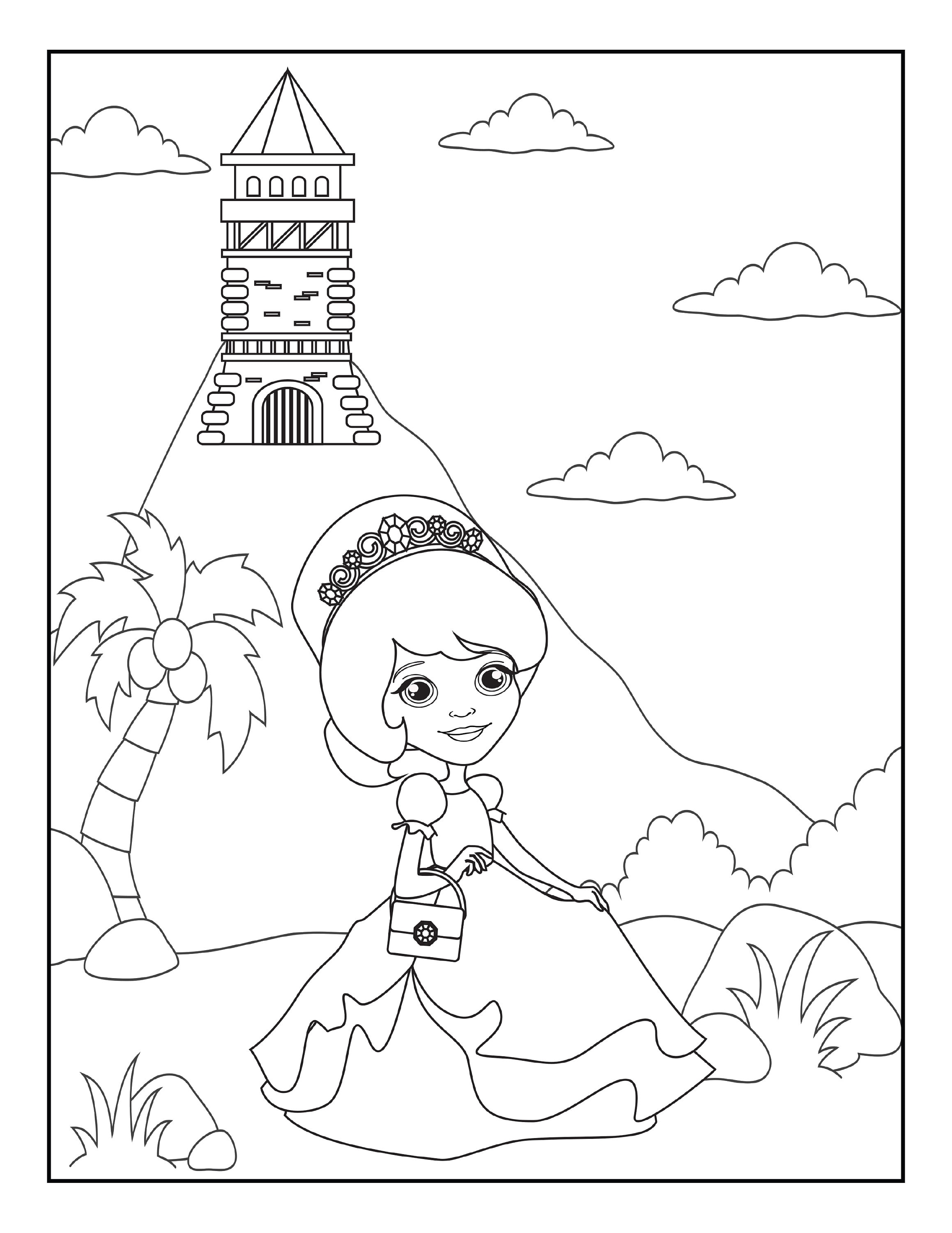 Princess Coloring Book and Sheets! - Etsy