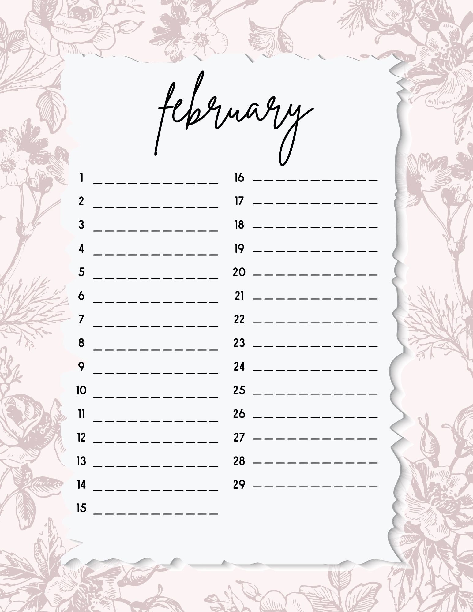 Perpetual Calendar (a Digital Download to Print/help Remember Special ...