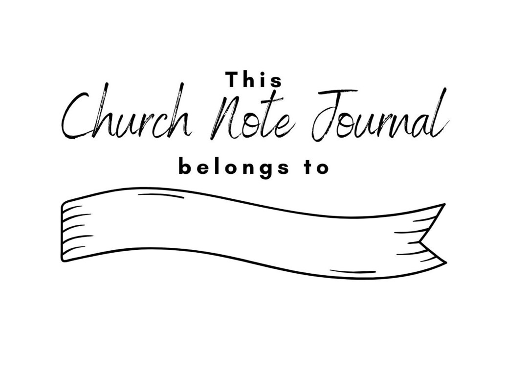 Church Notes, Handwriting Style (digital Download, Reusable Journaling ...