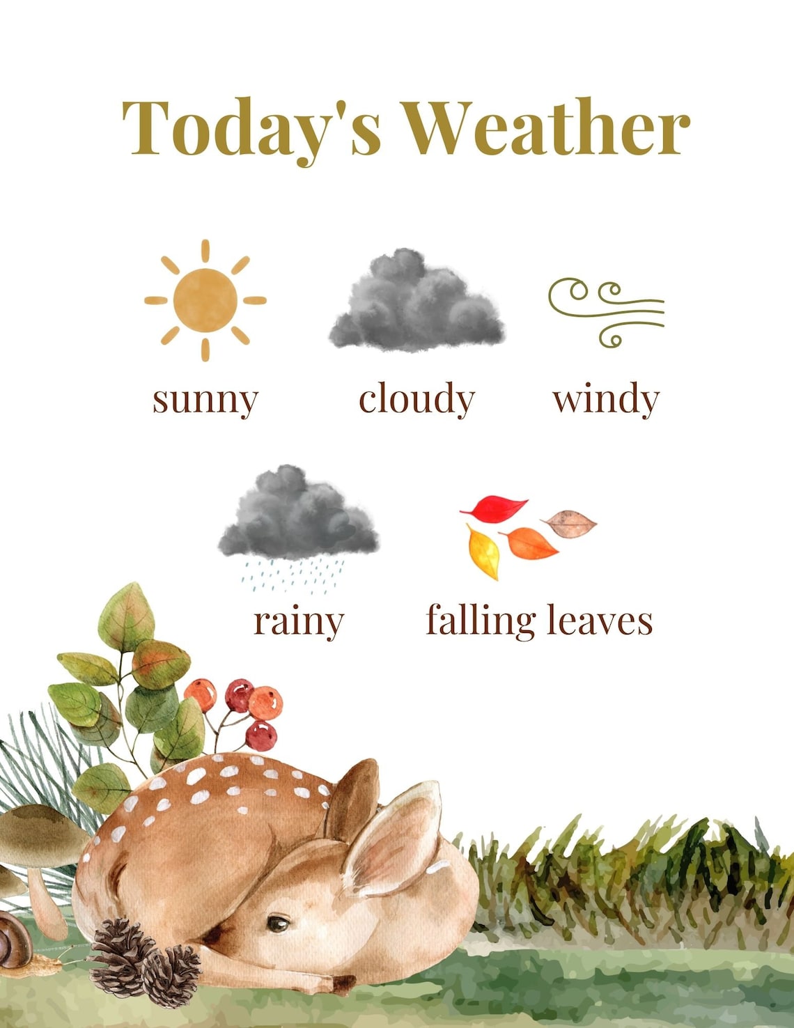 Fall Morning Menu digital Download for Morning Time - Etsy