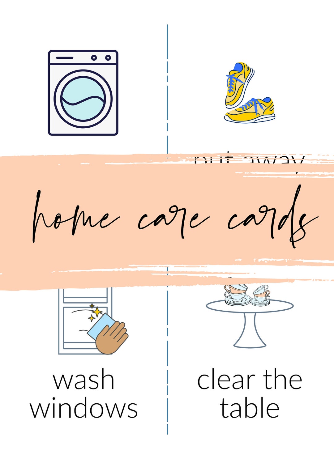 Home Care Cards (24 Printable/digital Cards) - Etsy
