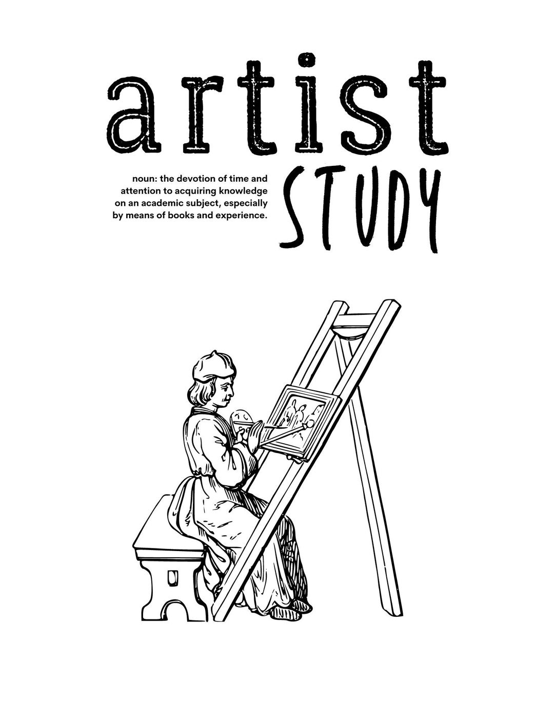 Art Study Worksheet: Charlotte Mason Inspired (PDF Download) - Etsy