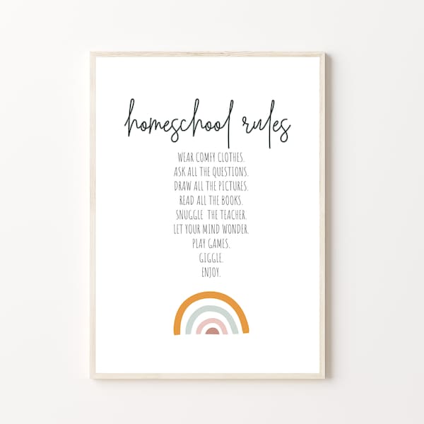 Homeschool Print - Etsy