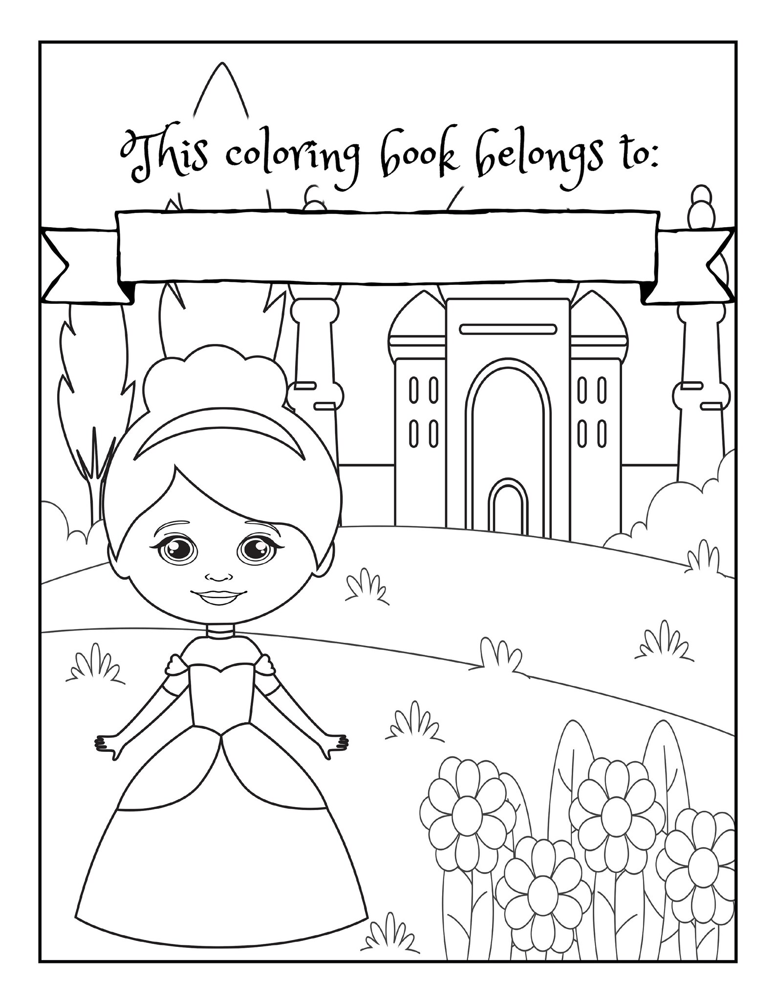 Princess Coloring Book and Sheets! - Etsy