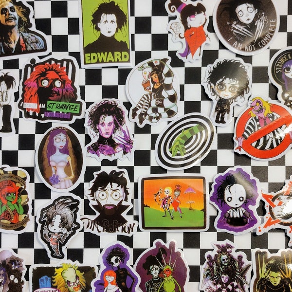 Tim Burton Stickers Etsy