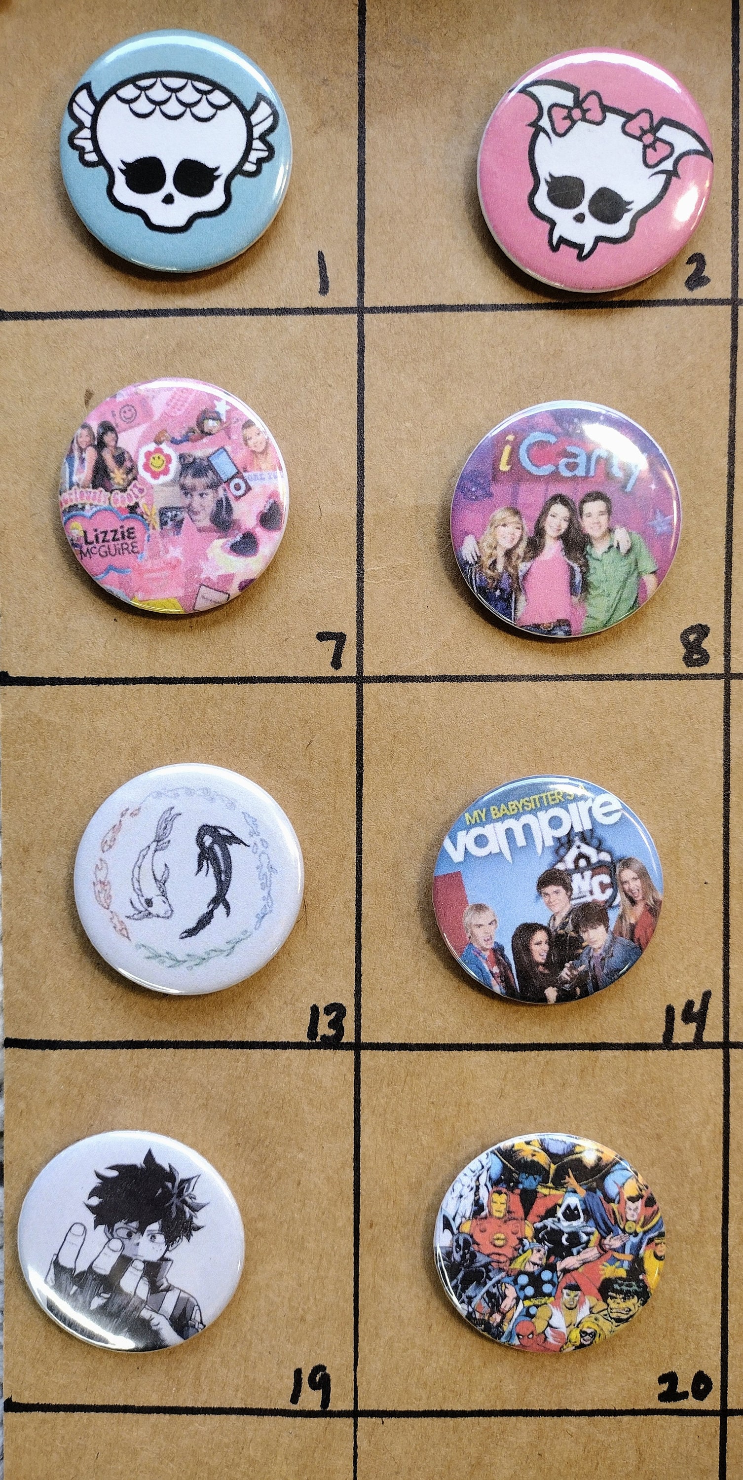 1.25 TV and Movie Button Pins Pin These to Your Carry on Bag, Back Pack ...