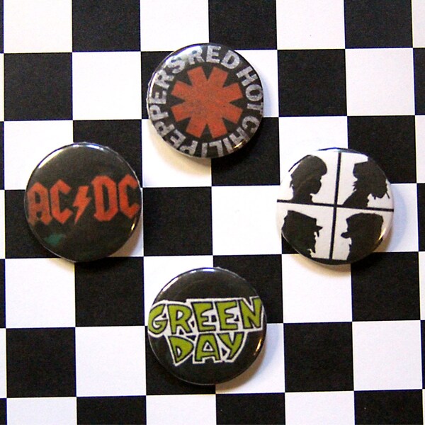 Rock Band Pins Pack - Etsy