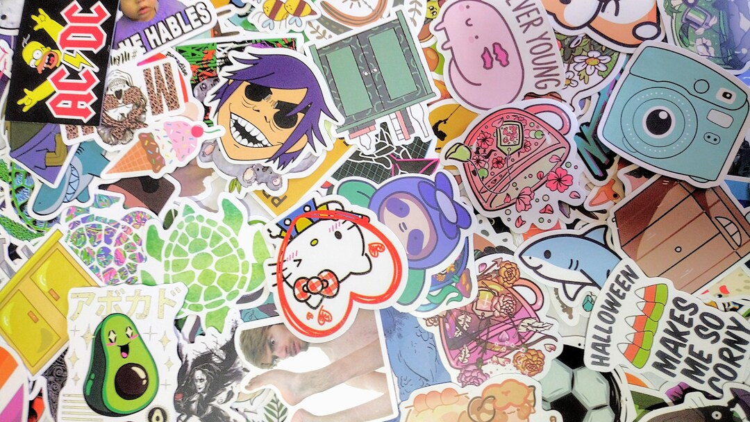 Bulk Myster Sticker Mix-- Awesome Mix of Stickers for Your Laptop ...