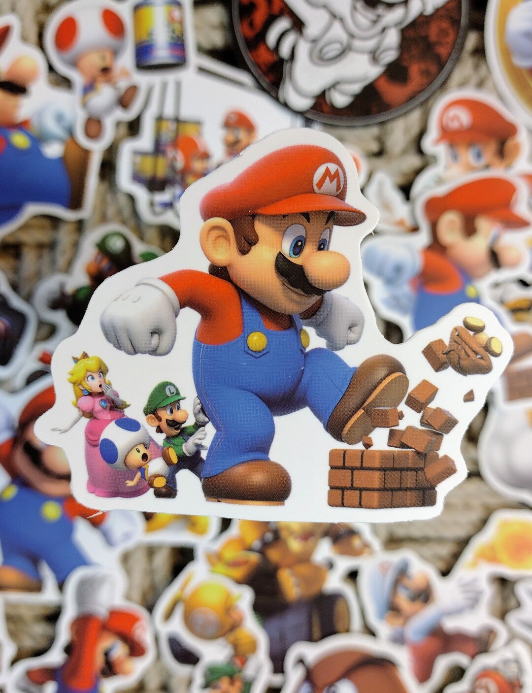 Nintendo Mario Bros Sticker Pack 25 - Classroom Decor, Owala Water ...