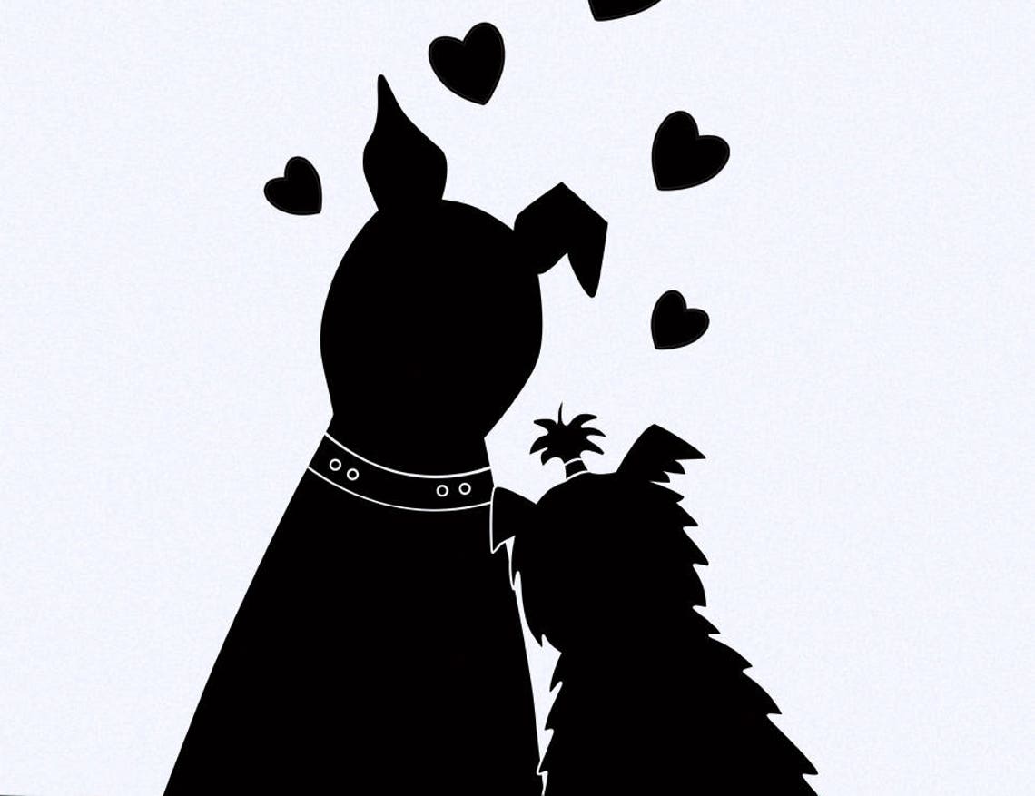 Dog Clipart, Love Clipart, Love Dogs, Black Dog Clipart, Vector Dog ...