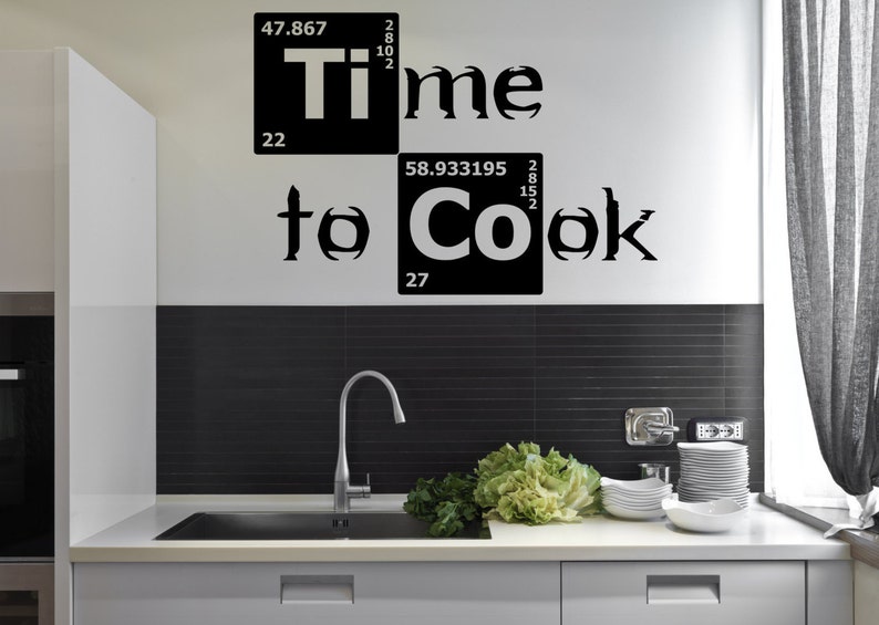 Breaking Bad Time To Cook Wall Sticker Kitchen Vinyl Decal | Etsy