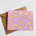 Thanks a Bunch Banana Thank You Card Fruit Pun Greeting - Etsy