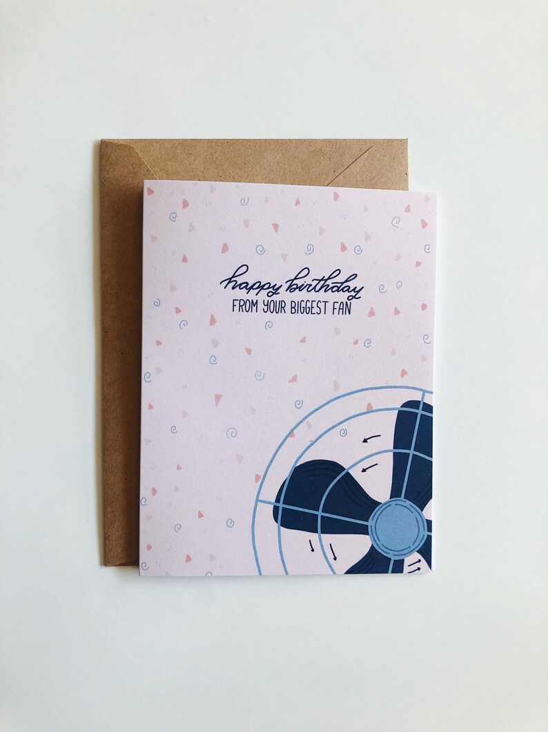 Your Biggest Fan Birthday Card Funny Birthday Birthday - Etsy