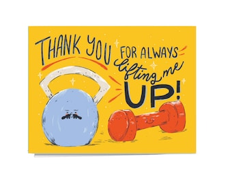 Gym Thank You Card | Etsy