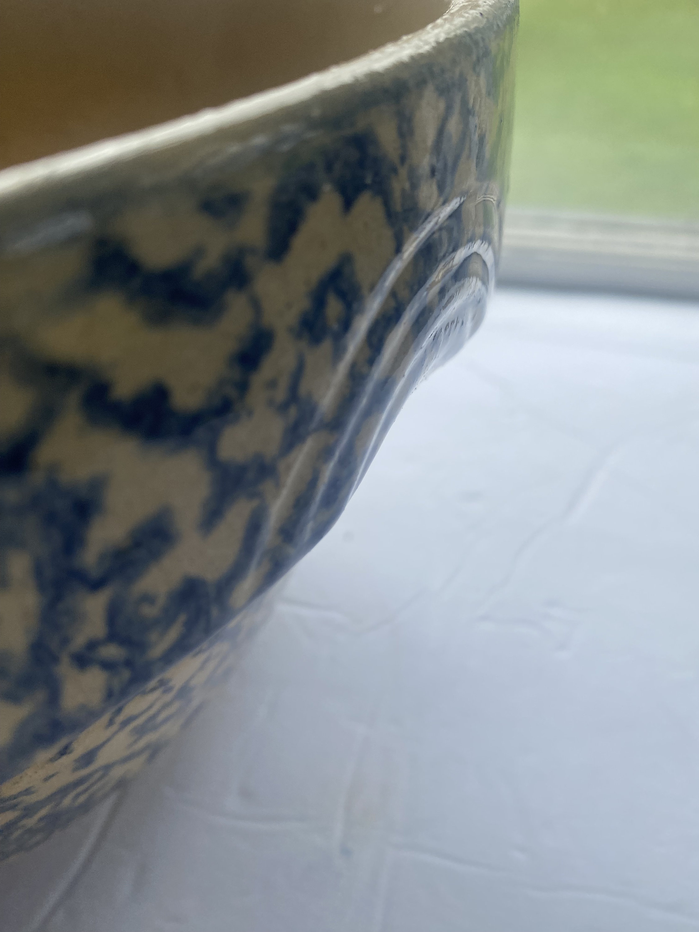 Sale!!!!vintage Robinson Ransbottom Blue Splatterware 12” Bowl Made in ...