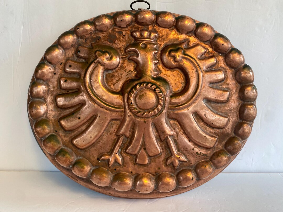 Sale!!!! Vintage French Copper Mold With Phoenix Mythological Bird Repousse - Etsy
