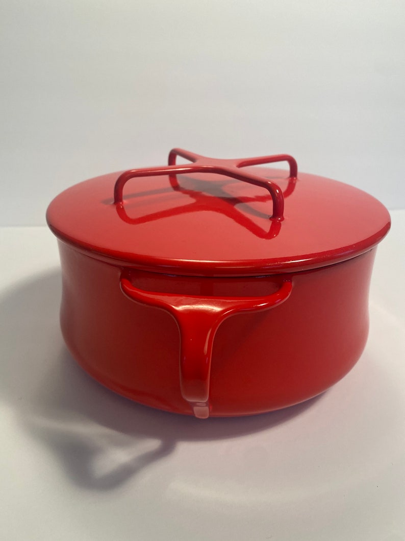 Vintage Dansk Red Enamel 2 Quart Casserole - Etsy