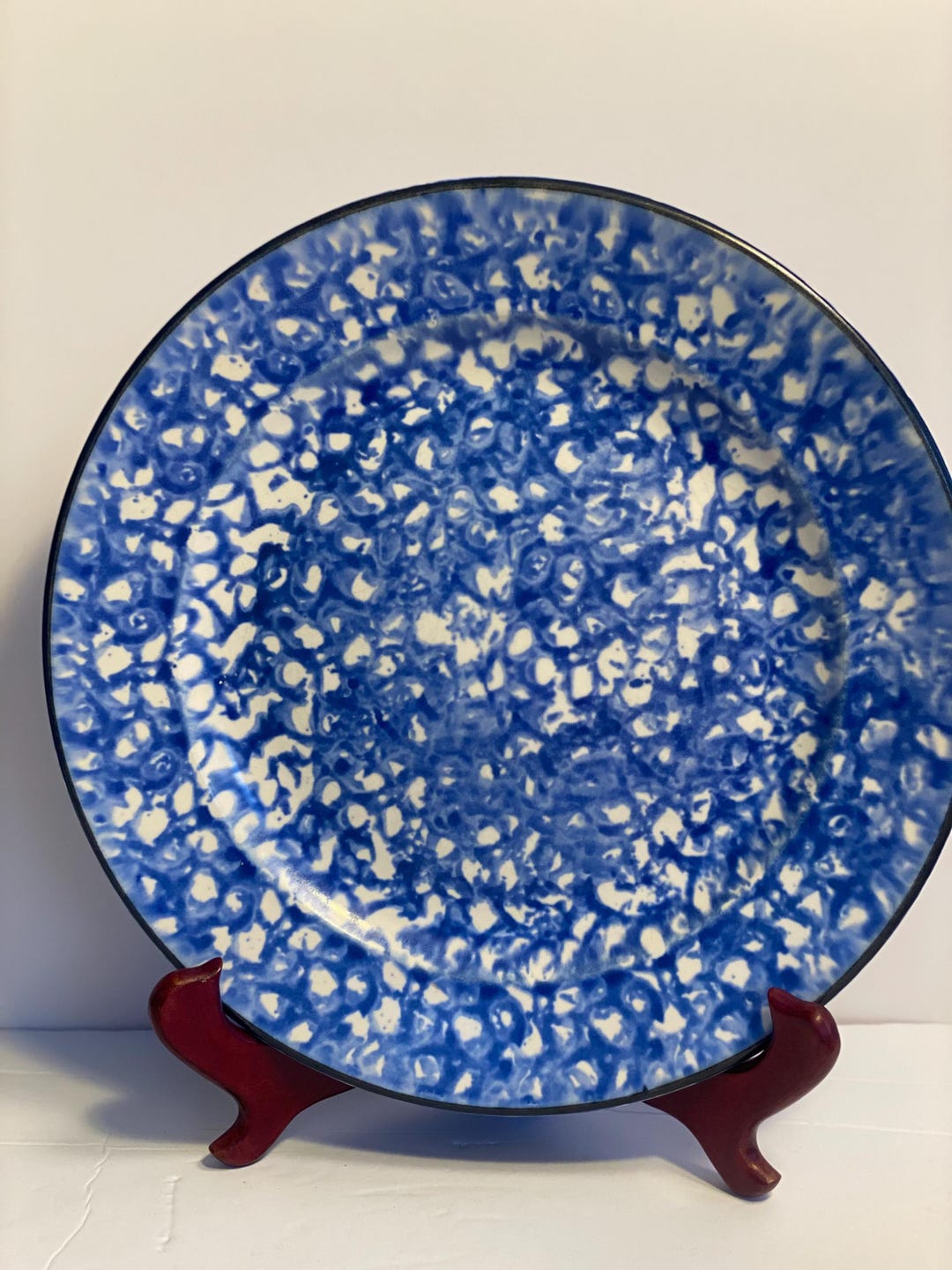 Stangl Vintage Town and Country Hand Painted Blue Splatter Ware Dinner ...