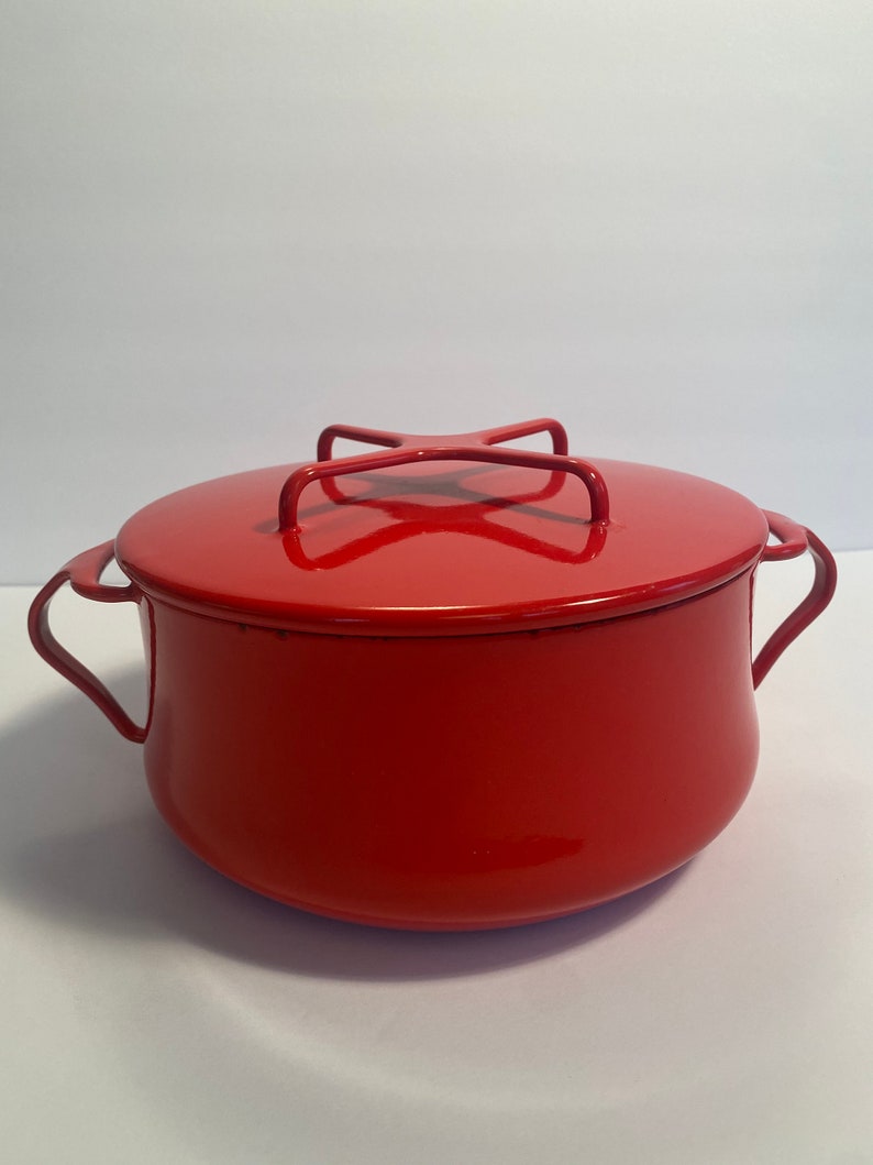 Vintage Dansk Red Enamel 2 Quart Casserole - Etsy