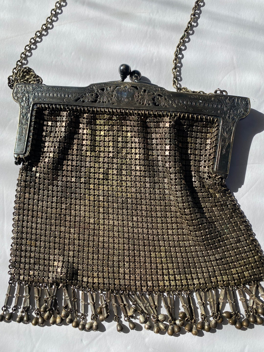 Vintage/ Antique German Silver Ladies Mesh Handbag - Etsy