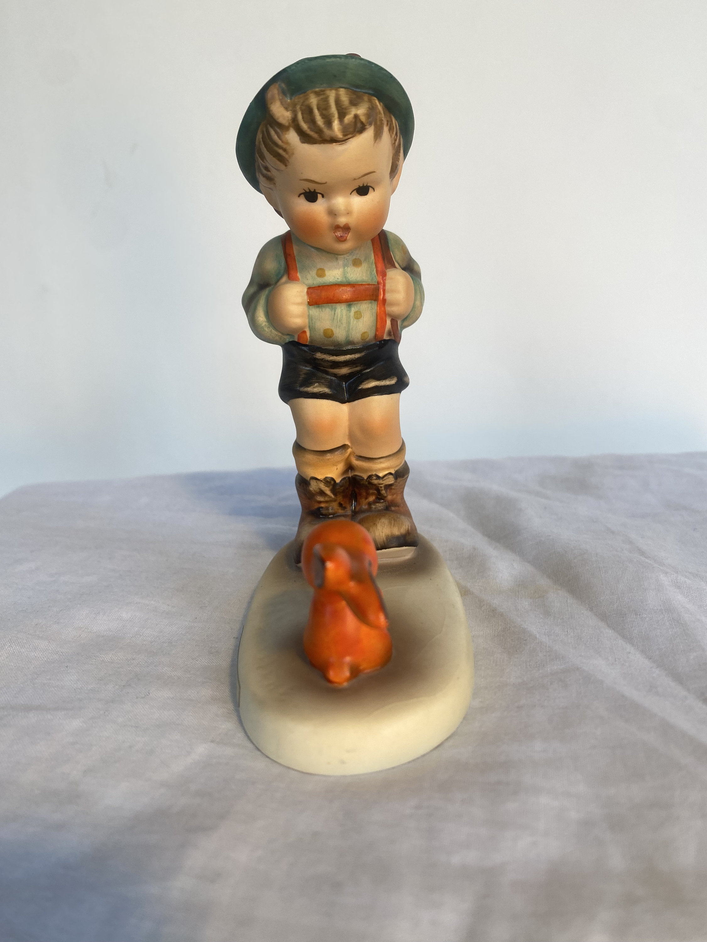 Sale!!!!vintage Hummel “sensitive Hunter” Boy With Rabbit #43 1960-63 ...