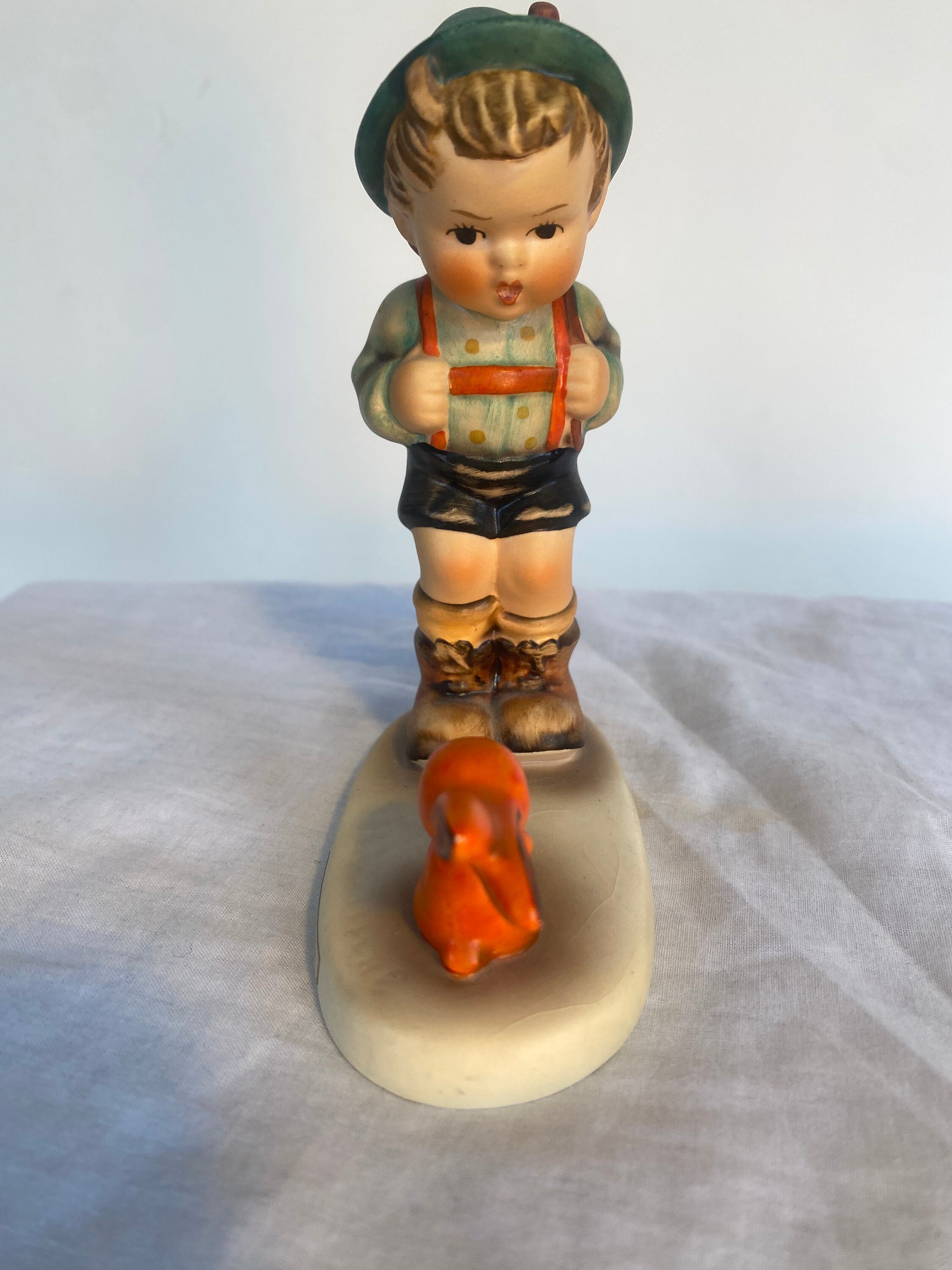 Sale!!!!vintage Hummel “sensitive Hunter” Boy With Rabbit #43 1960-63 ...