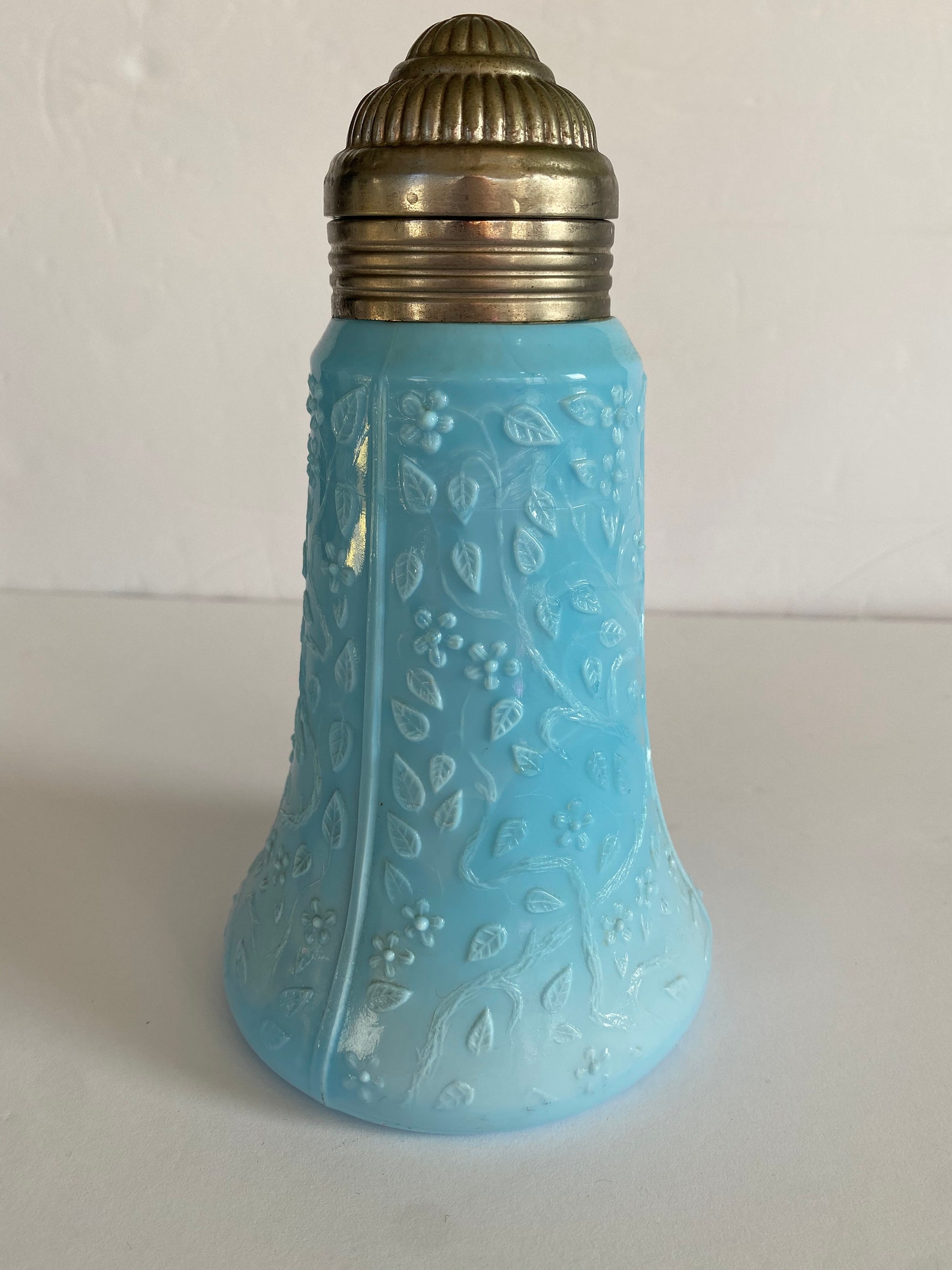 Sale!!!antique Blue Milk Glass Syrup Container From the Eighteen ...