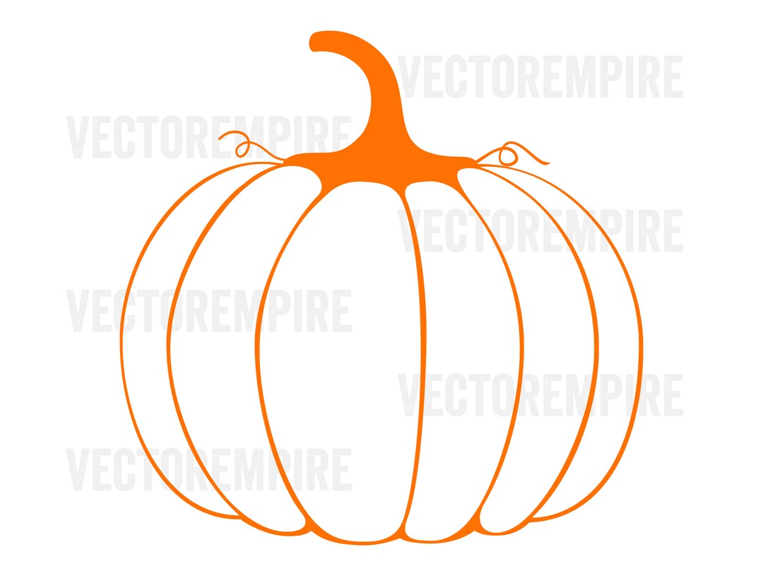 Pumpkin SVG - Fall Pumpkin Clip Art - Autumn SVG - Pumpkin Cricut Files ...